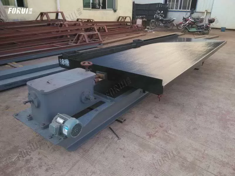 How to use the shaking table to extract gold from the alluvial gold deposit